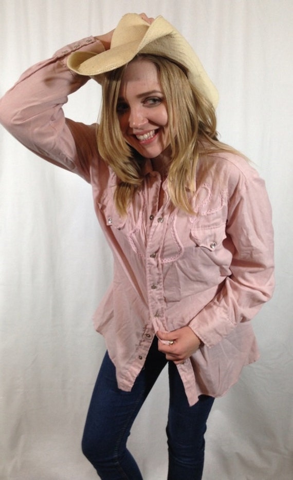 Pink Western Shirt - Gem