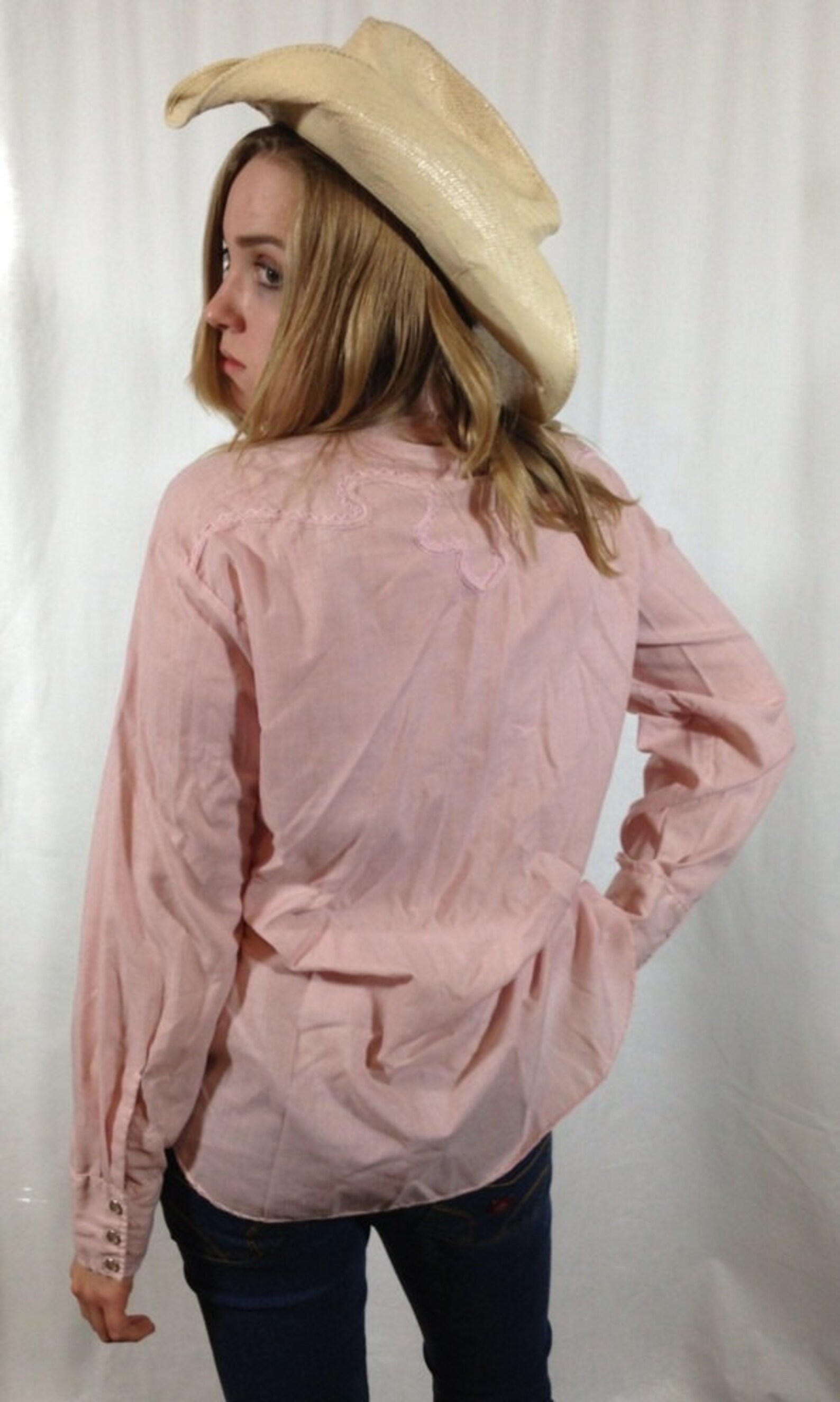 Pink Western Shirt - Etsy