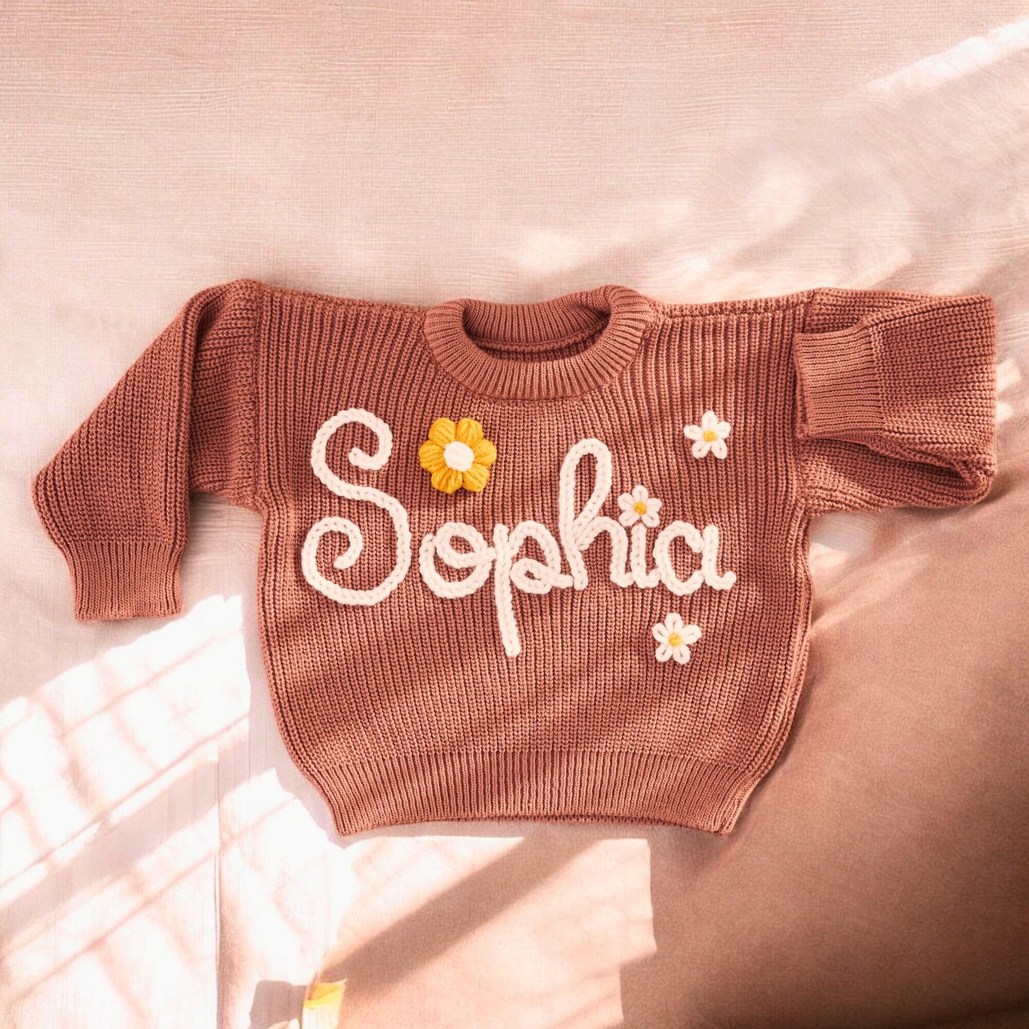 Personalized Monogrammed Kids Sweater Embroidered Children Sweatshirt ...