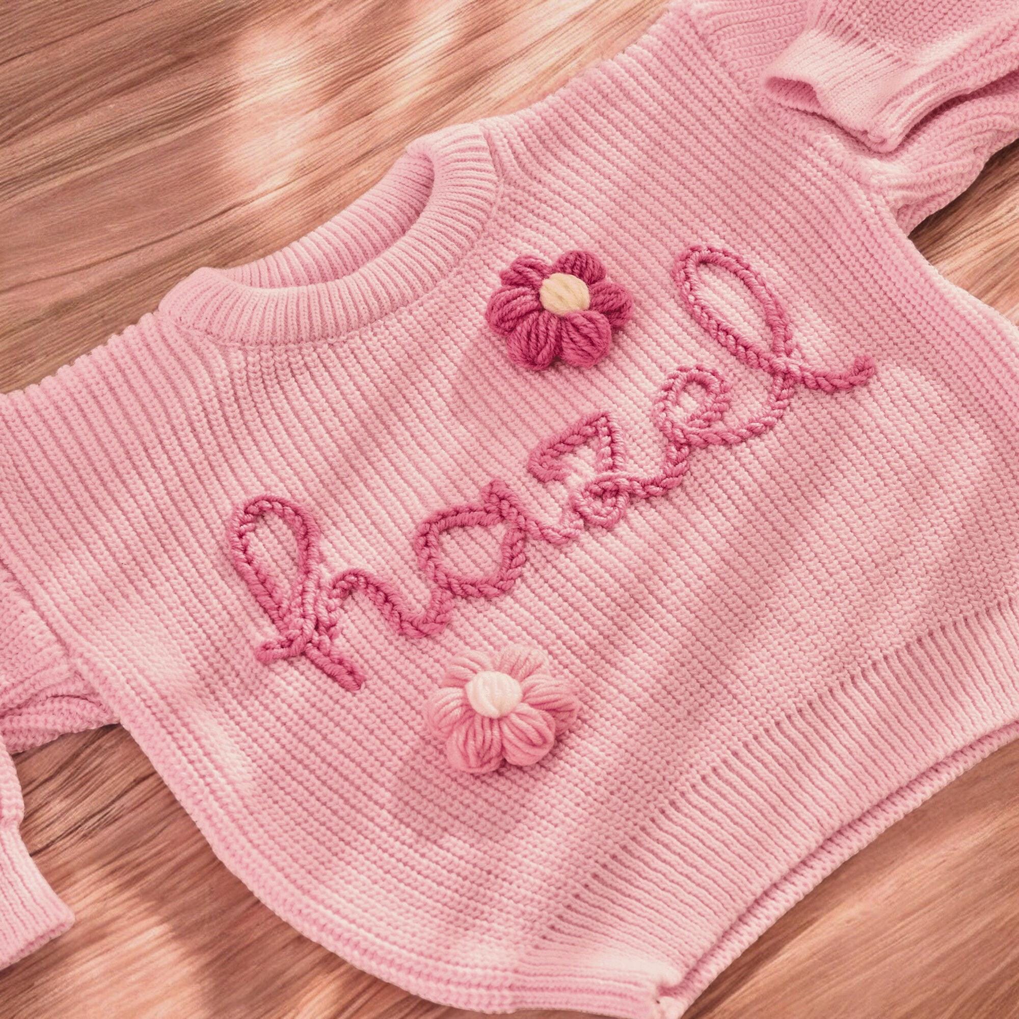 Personalized Monogrammed Kids Sweater Embroidered Children Sweatshirt ...