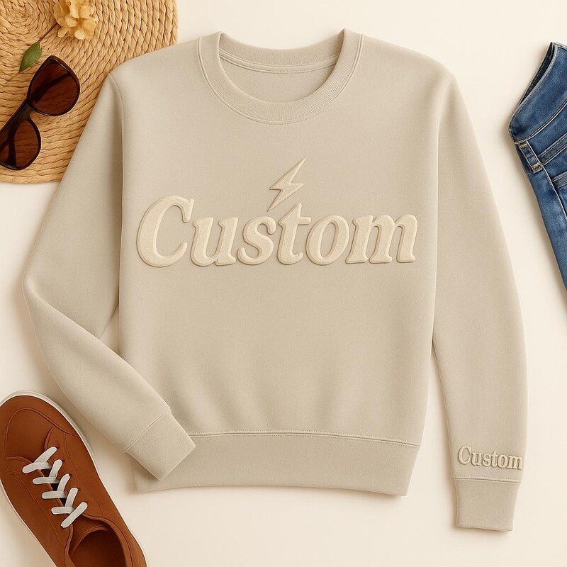 Embossed Sweatshirt - Etsy