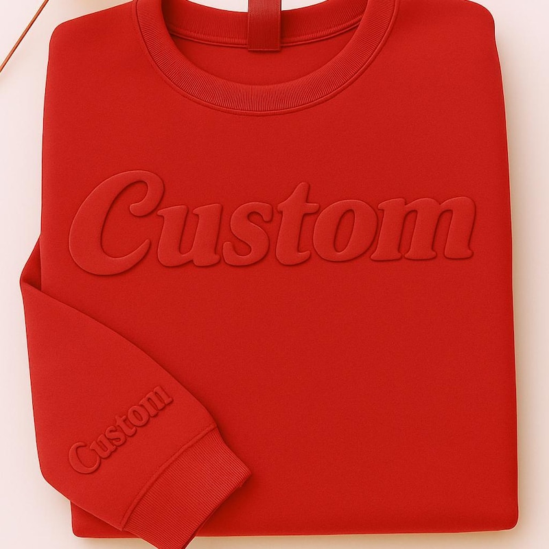 Embossed Sweatshirt - Etsy