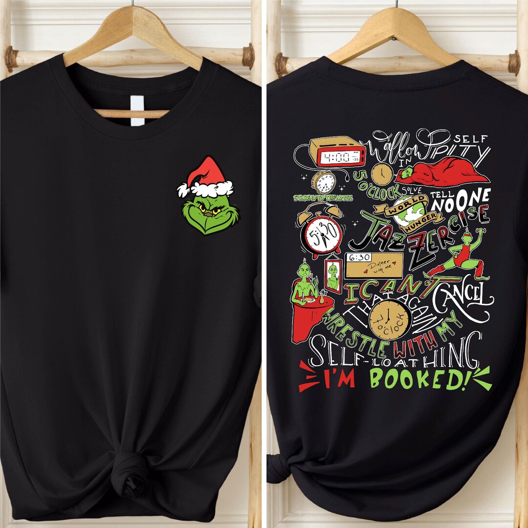 Grinch Jazzercise T-shirt: Merry Grinchmas Two Sided Tee - Etsy