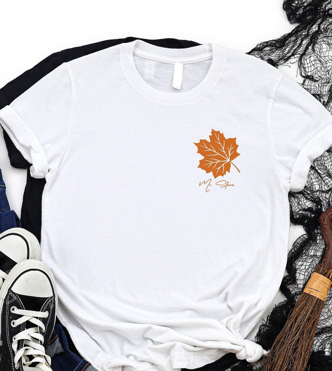 Custom Name Autumn Leaves Shirt, Personalized Sycamore Leaf Shirt ...