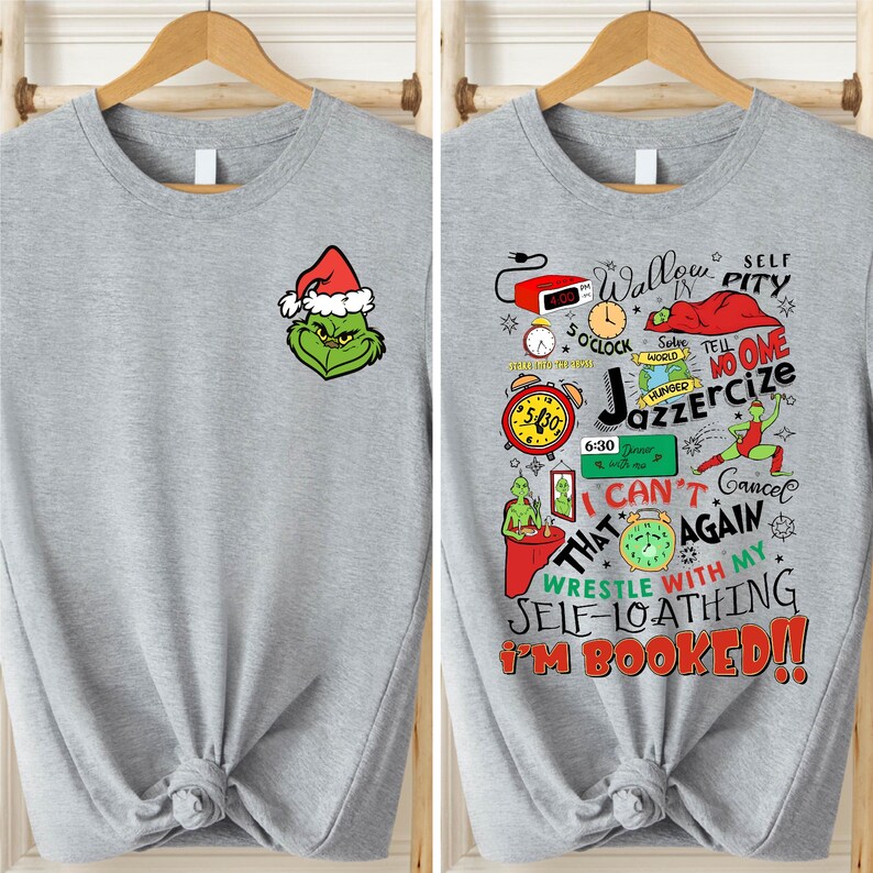 Grinch Jazzercise T-shirt: Merry Grinchmas Two Sided Tee - Etsy