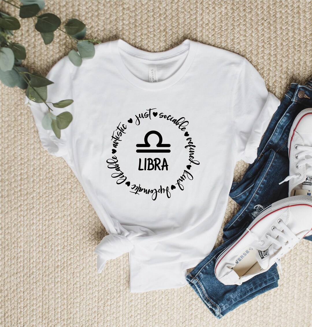 Libra Zodiac Shirt, Libra Lady Gift Shirt, Libra Men Shirt, October ...