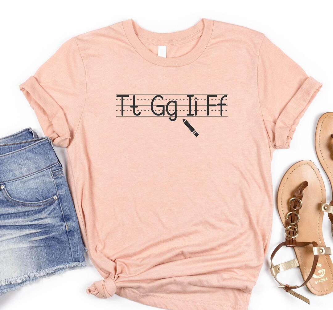 Funny Teacher Alphabet T-shirt: TGIF Student Tee - Etsy