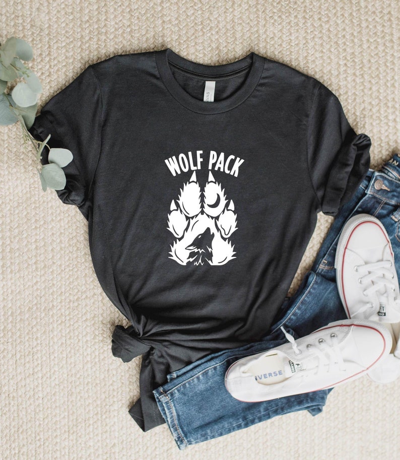Wolf Pack Graphic Tee: Family Matching Shirts - Etsy