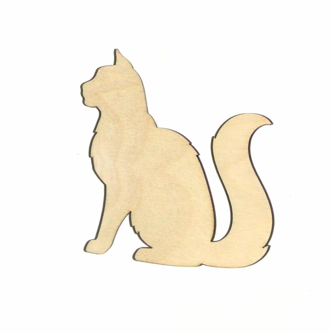 Maine Coon Cat Unfinished Wood Shape Cut Out Laser Cut MC11010 - Etsy