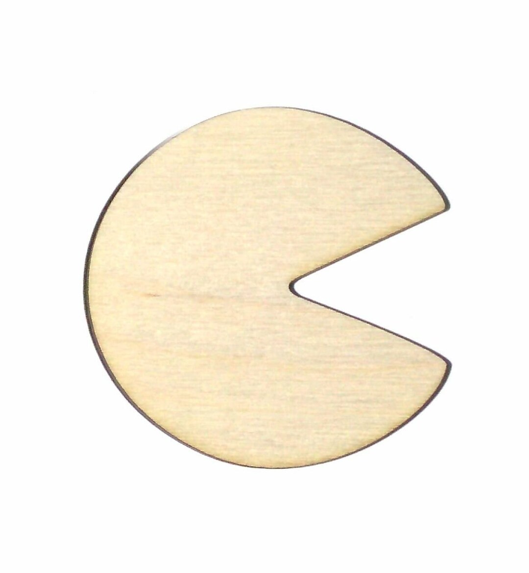 Pacman Laser Cut Unfinished Wood Shape Cut Out P91063 - Etsy