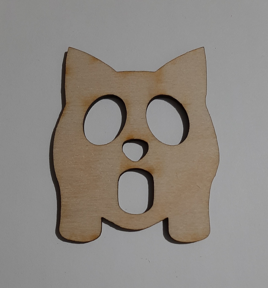 Imogie Cat Unfinished Wood Shape Cut Out IC11911 Crafts Lindahl ...