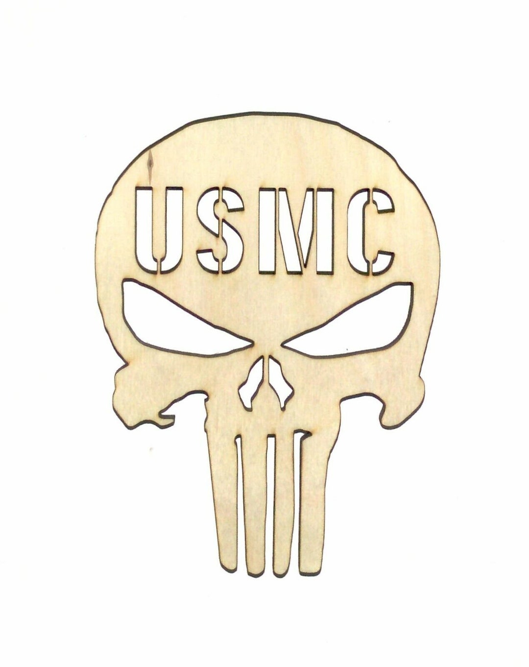 Punisher Skull USMC Laser Cut Unfinished Wood Shape Cut Out P11718 - Etsy