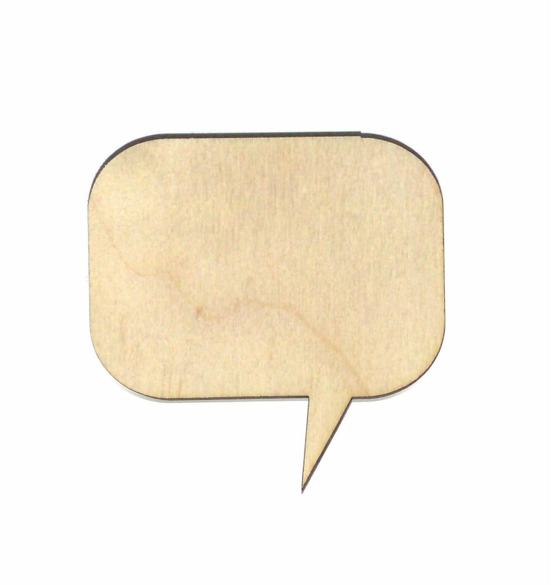Dialog Bubble Laser Cut, Unfinished Wood Shape, Cut Out DB1677 - Etsy