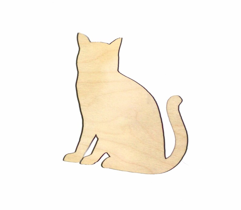 Kit Kat Cat Bulk Purchase Unfinished Flat Wood Shape Cut Out - Etsy