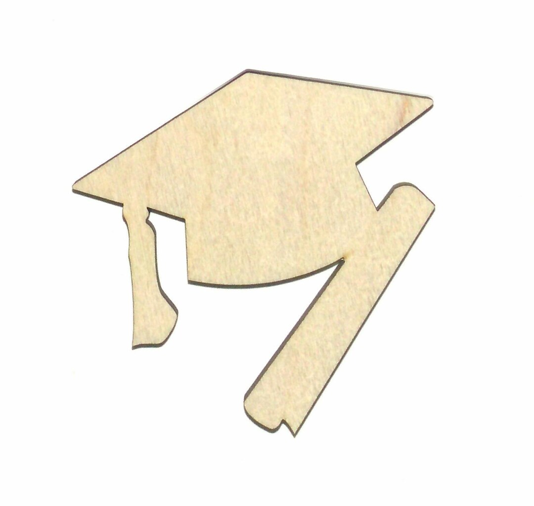 Graduation Cap Laser Cut Out Unfinished Wood Shape Cut Out G11087 - Etsy