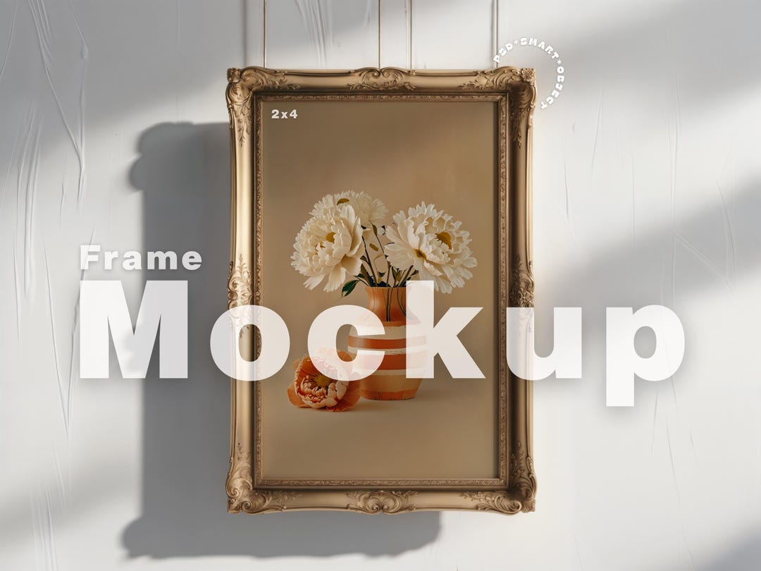 A4 Frame Mockup Display/simple Frame Mockup for 5X7, A4, A3 Artwork ...
