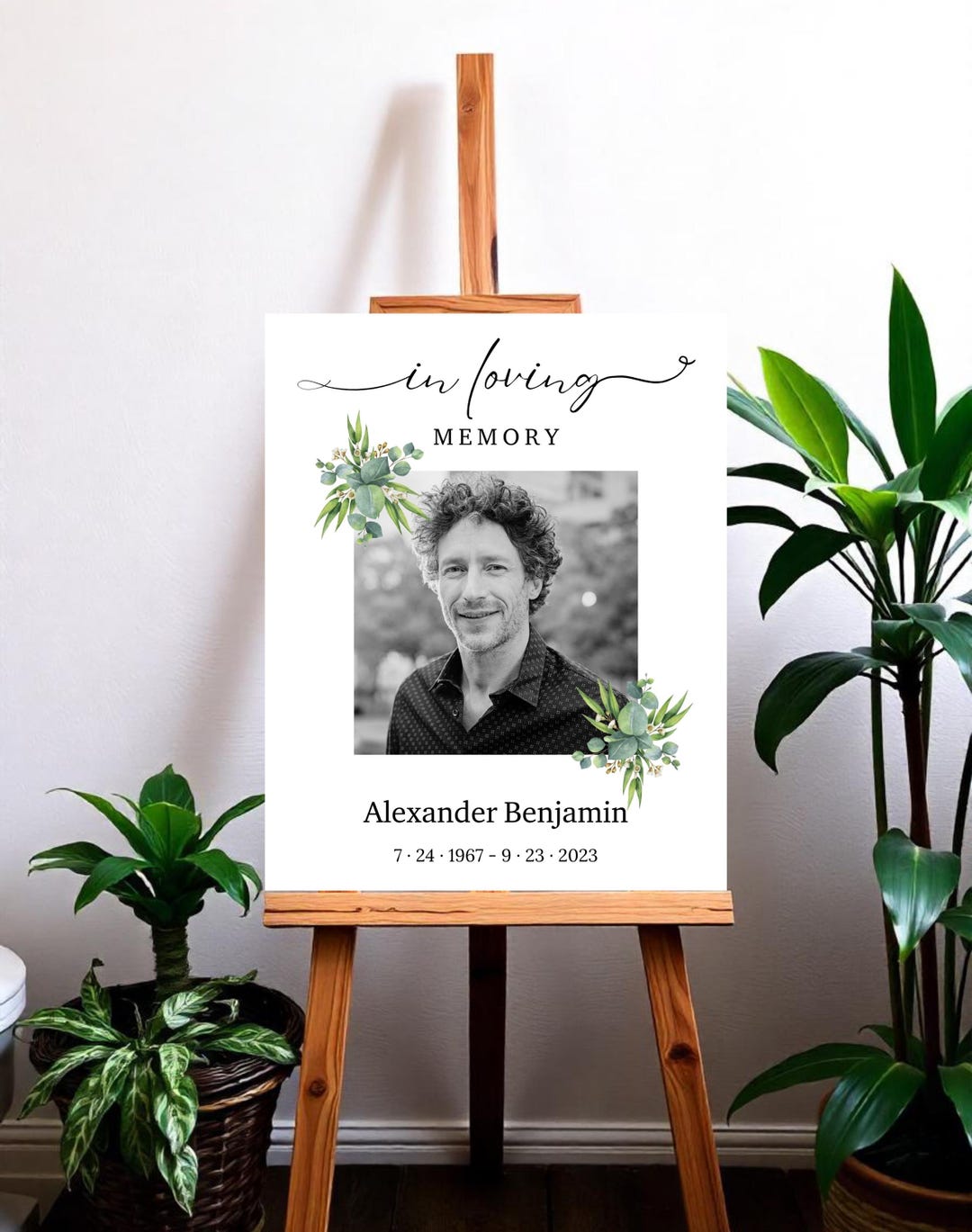 Funeral Sign , Funeral Welcome Sign, Memorial Sign, Memorial Board ...