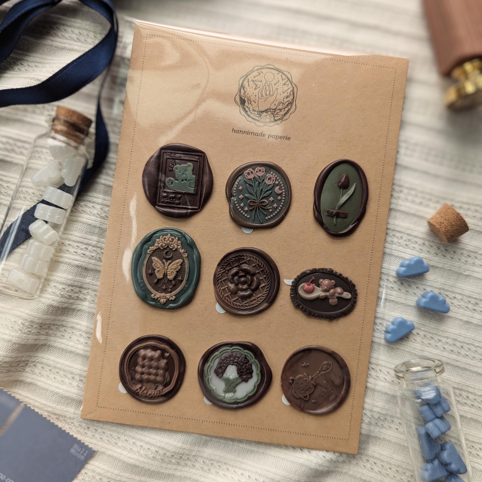 Wax Seal Sticker Sheet Set of 9 Unique Designs Perfect for Letters ...
