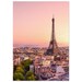 Paris and Eiffel Tower at Sunset Poster - Etsy