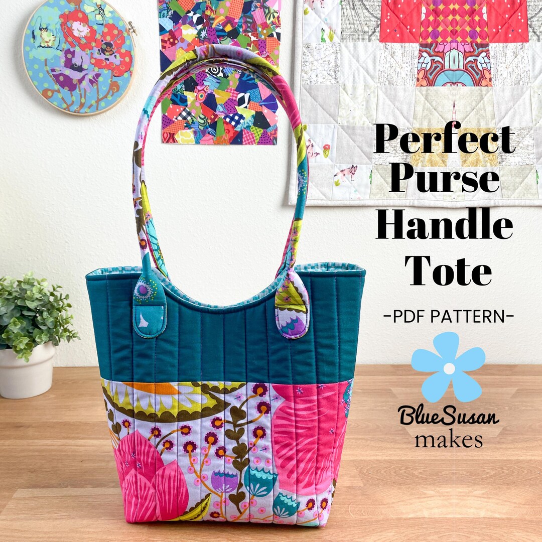 Perfect Purse Handle Tote - PDF Sewing Pattern - Small Tote Bag Pattern ...
