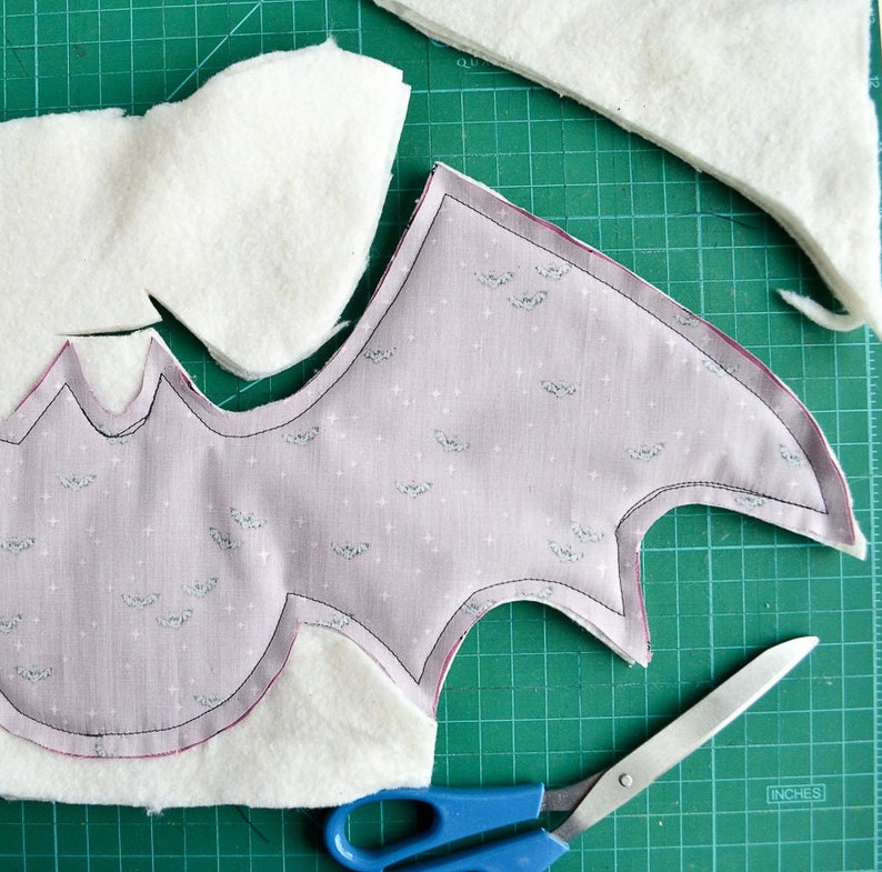 Halloween Bats PDF Sewing Pattern, Halloween Sewing Pattern, Bat Sewing ...
