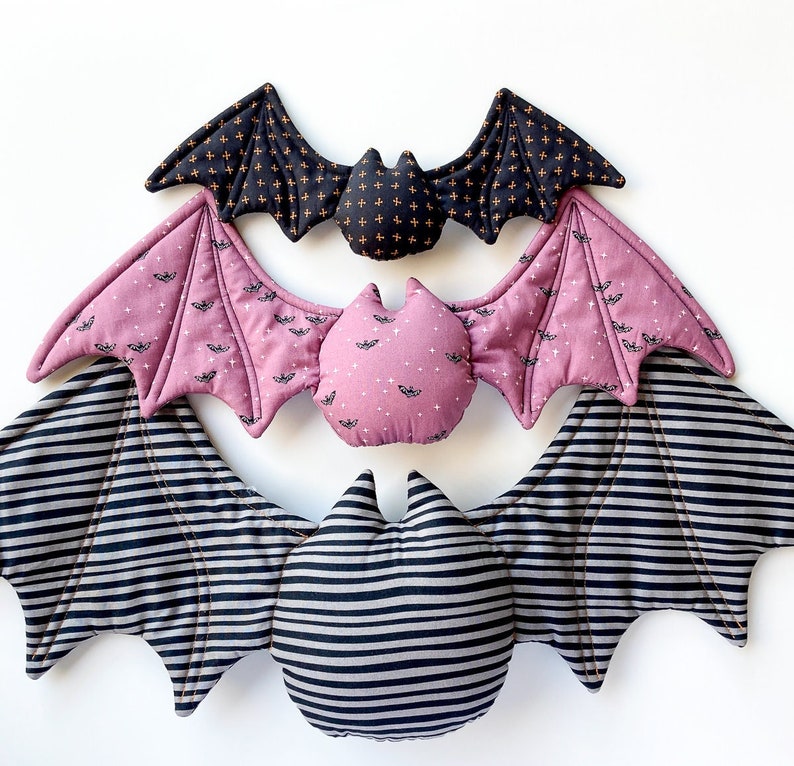Halloween Bats PDF Sewing Pattern, Halloween Sewing Pattern, Bat Sewing ...