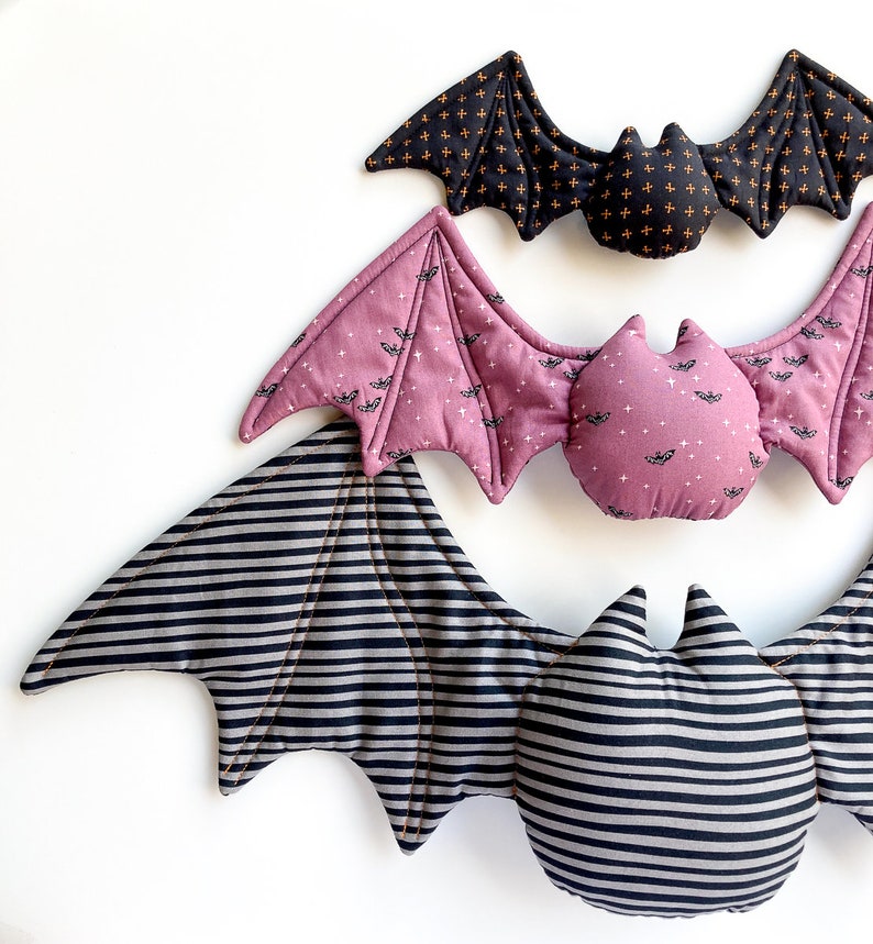 Halloween Bats PDF Sewing Pattern, Halloween Sewing Pattern, Bat Sewing ...