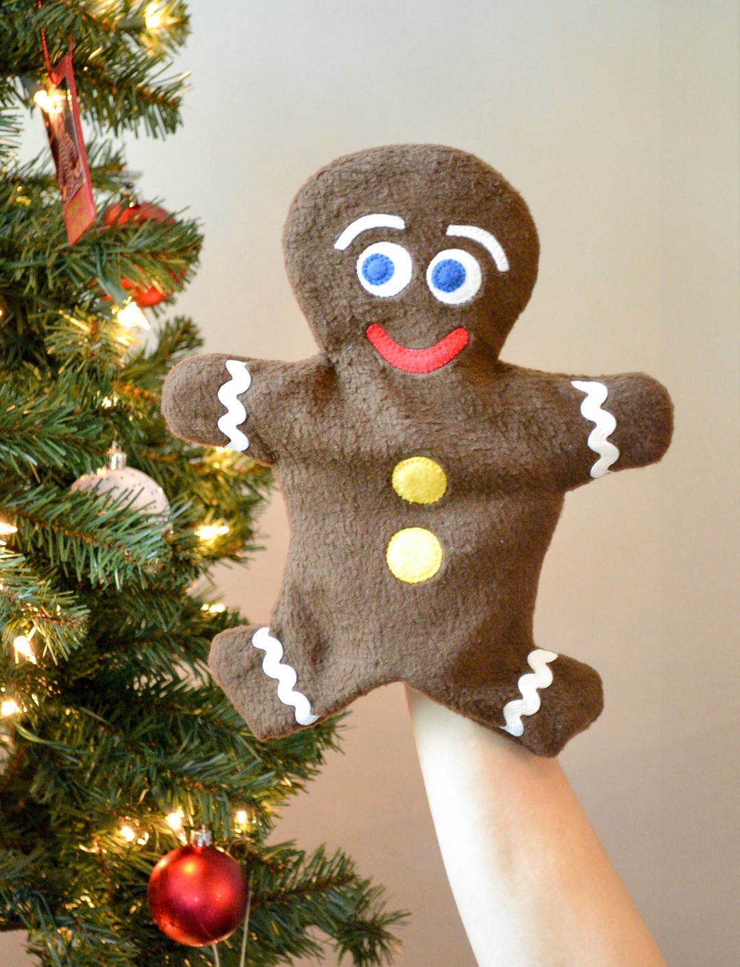 Gingerbread Man Puppet & Softie PDF Sewing Pattern - Storybook Play Toy ...