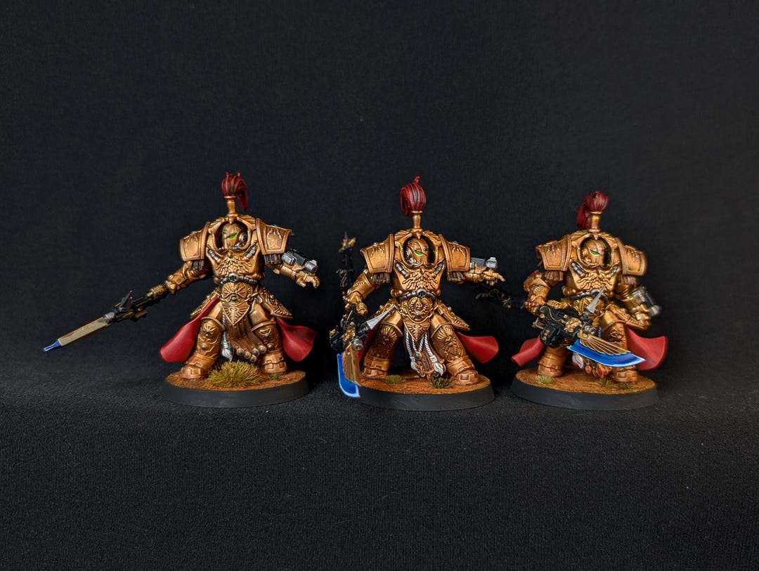 Warhammer 40k Painted Adeptus Custodes Allarus Terminators - Etsy