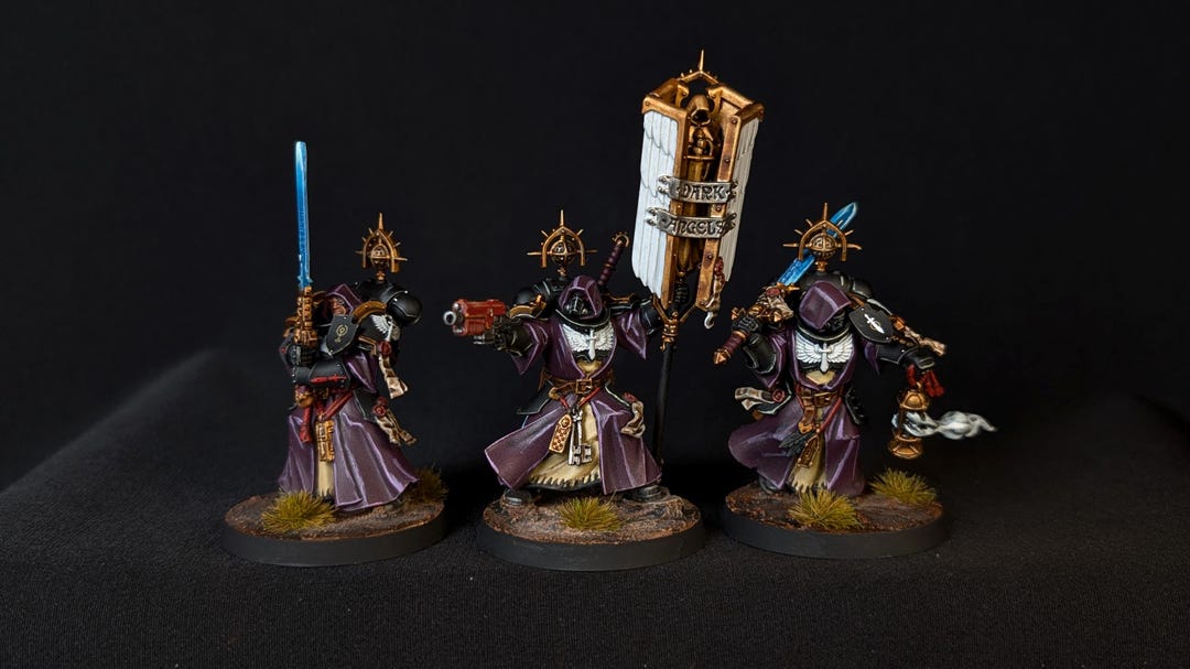 Warhammer 40k Painted Dark Angels Inner Circle Companions With Icon - Etsy