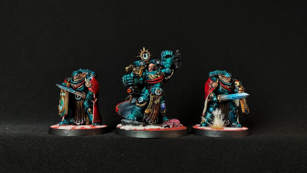 Warhammer 40k Painted Space Marine Ultramarines Marneus Calgar With ...