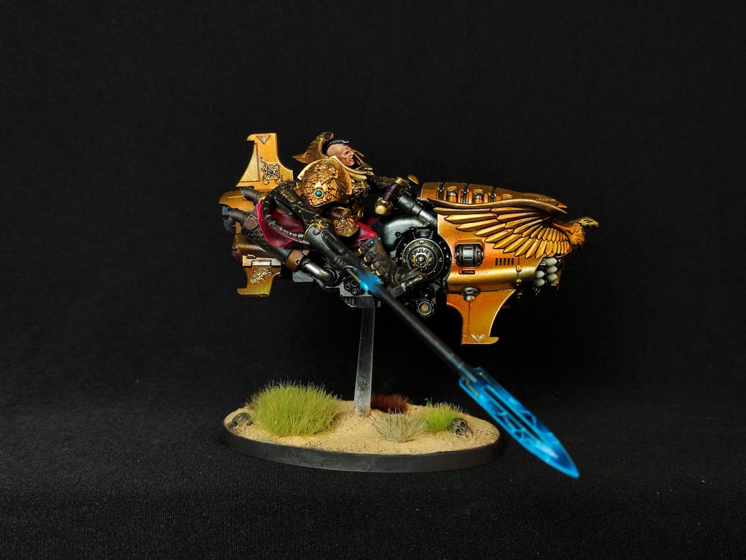 Warhammer 40k Painted Adeptus Custodes Vertus Praetor Shield-captain on ...