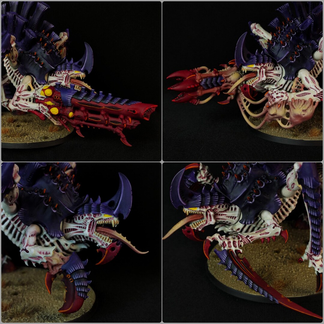 Warhammer 40k Painted Tyranid Tervigon Tyrannofex Magnetized Leviathan ...