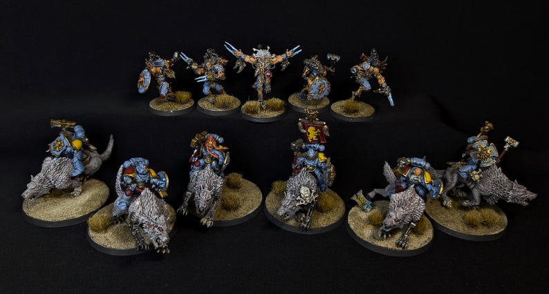 Warhammer 40k Painted Space Wolves Army Set 1 - Etsy