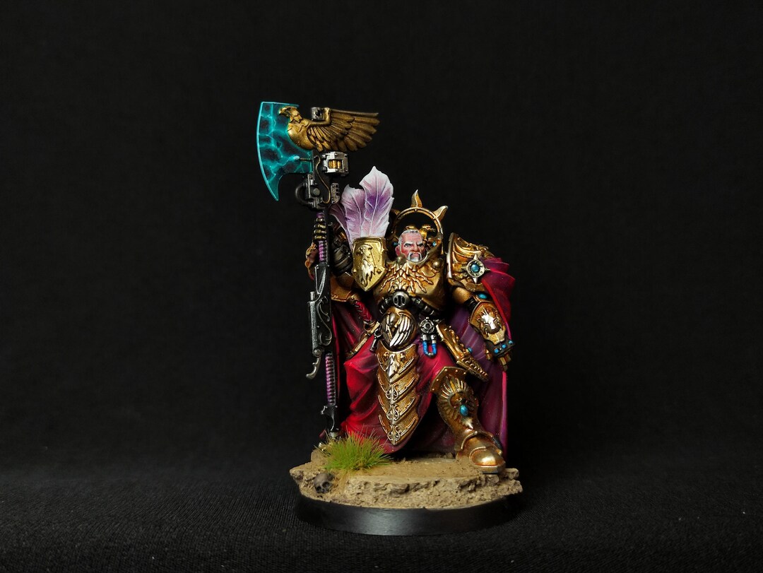 Warhammer 40k Painted Adeptus Custodes Captain-general Trajann Valoris ...