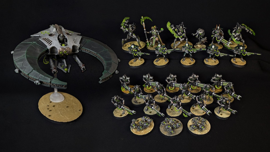 Warhammer 40k Painted Necron Army Set - Etsy