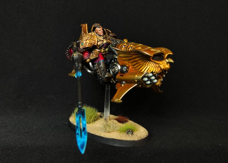 Warhammer 40k Painted Adeptus Custodes Vertus Praetor Shield-captain on ...
