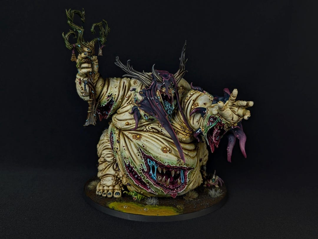 COMMISSION Painted Great Unclean One Rotiqus Chaos Nurgle Warhammer Aos ...