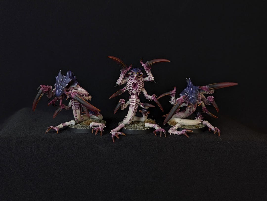 Warhammer 40k Painted Tyranid Ravener Brood - Etsy