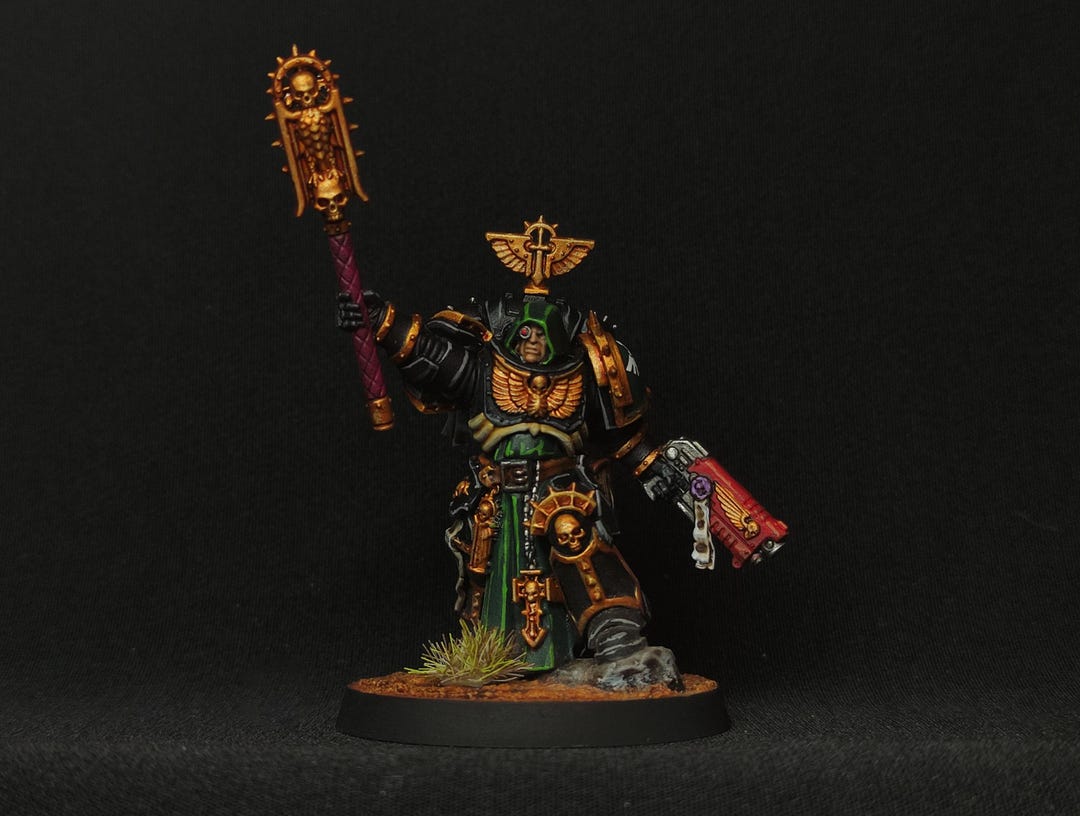 Warhammer 40k Painted Indomitus Chaplain Dark Angels - Etsy