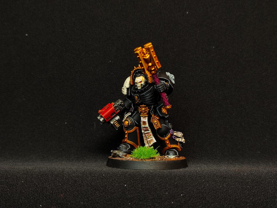 Warhammer 40k Painted Terminator Chaplain Dark Angels - Etsy
