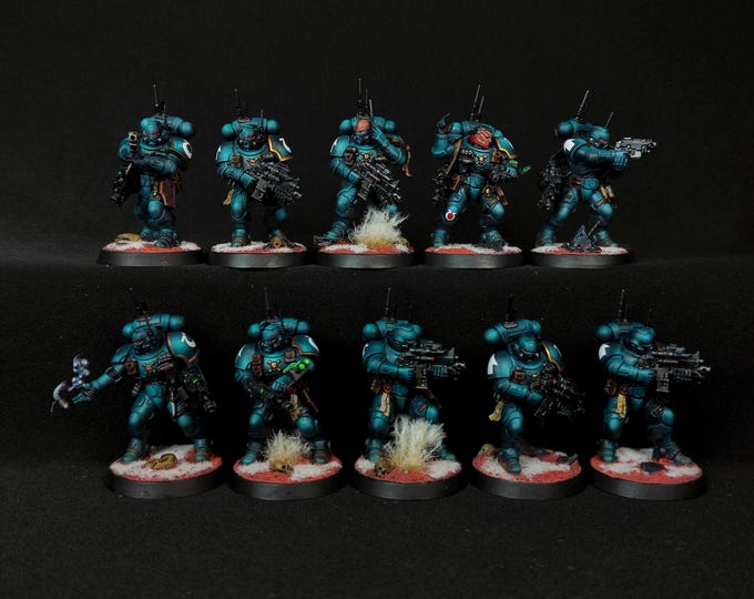 Warhammer 40k Painted Space Marine Primaris Ultramarines Infiltrators ...