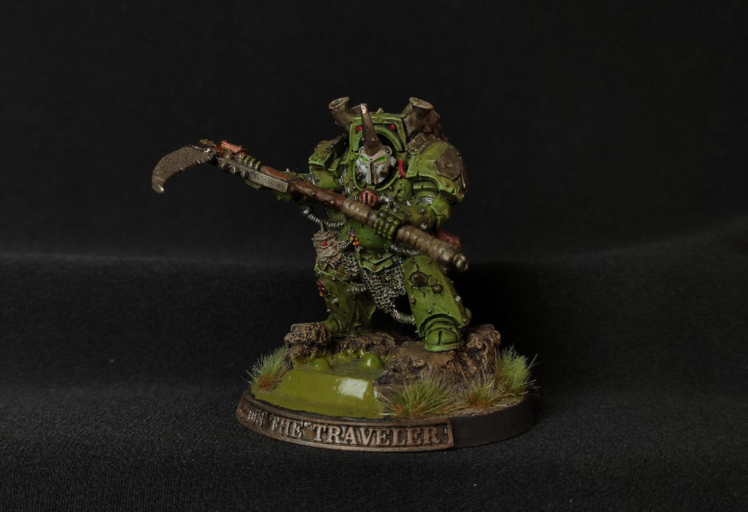 Warhammer 40k Painted Death Guard Old Metal Typhus Herald of the Plague ...