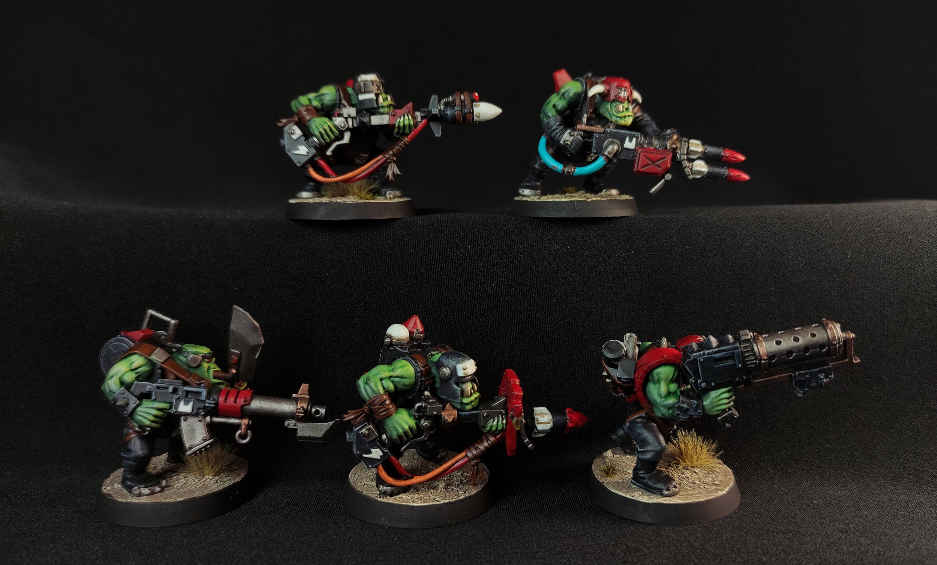 Warhammer 40k Painted Ork Goff Boyz Special Weapon - Etsy