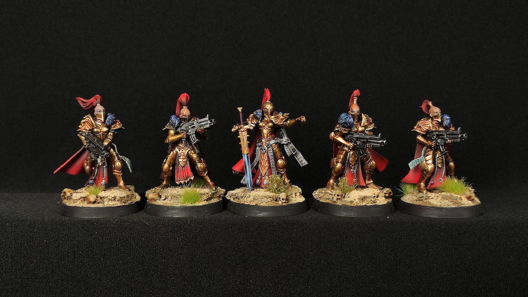 Warhammer 40k Painted Adeptus Custodes Sisters of Silence Prosecutor Squad - Etsy