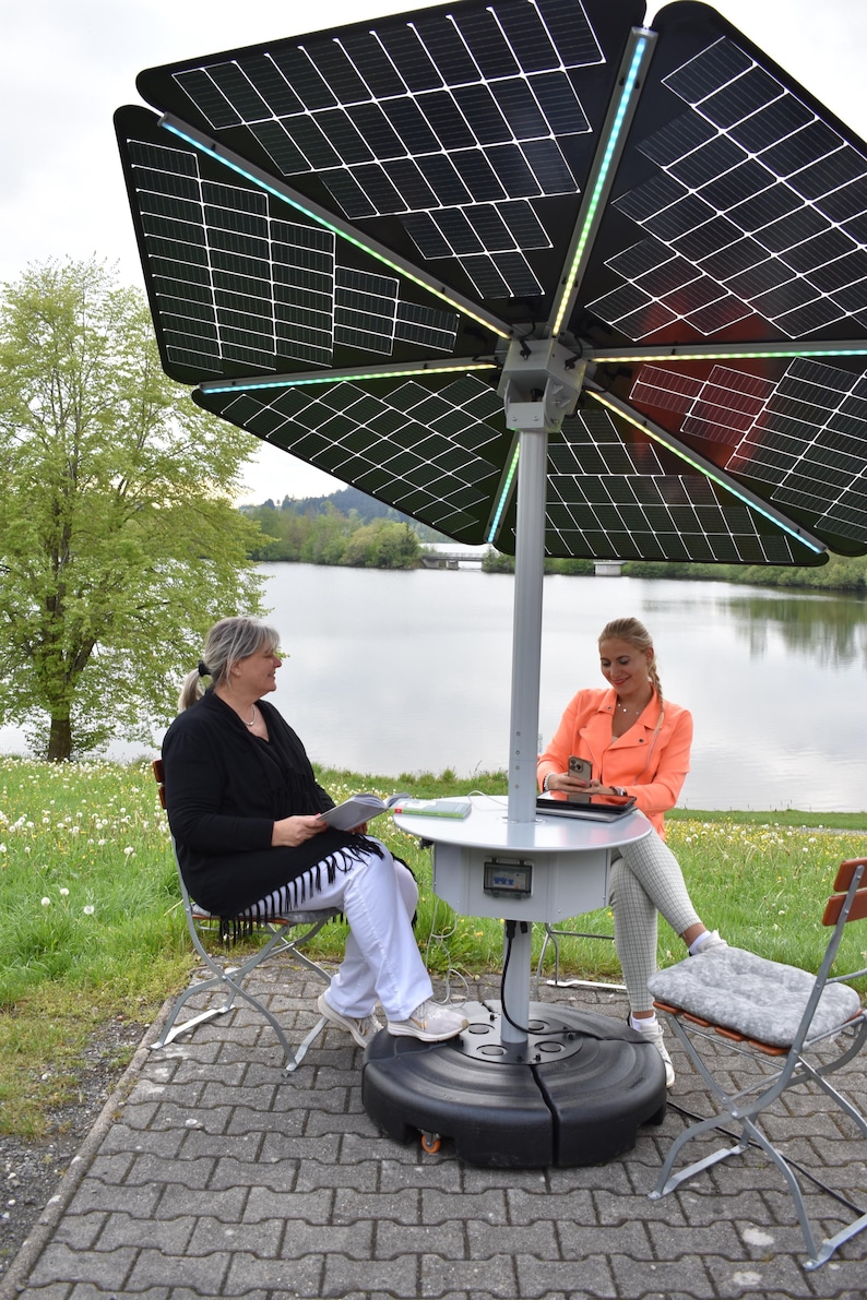 Solar Flower, Solar System, Balcony Power Plant, Home Office, Parasol ...