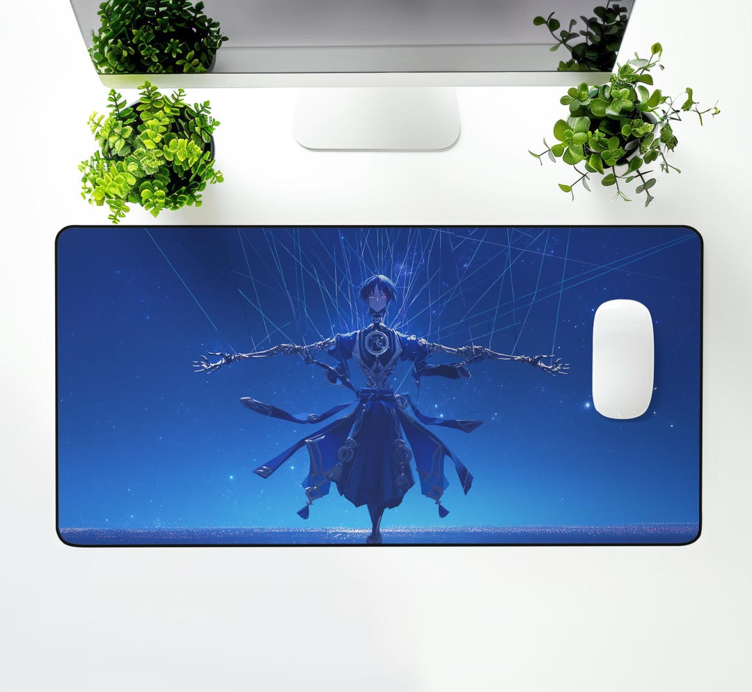 Scaramouche Puppet Mouse Pad and Desk Mat , Forgenshin Impact Lovers ...