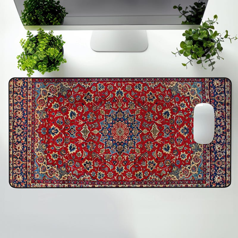 Persian Rug Desk Mat - Etsy