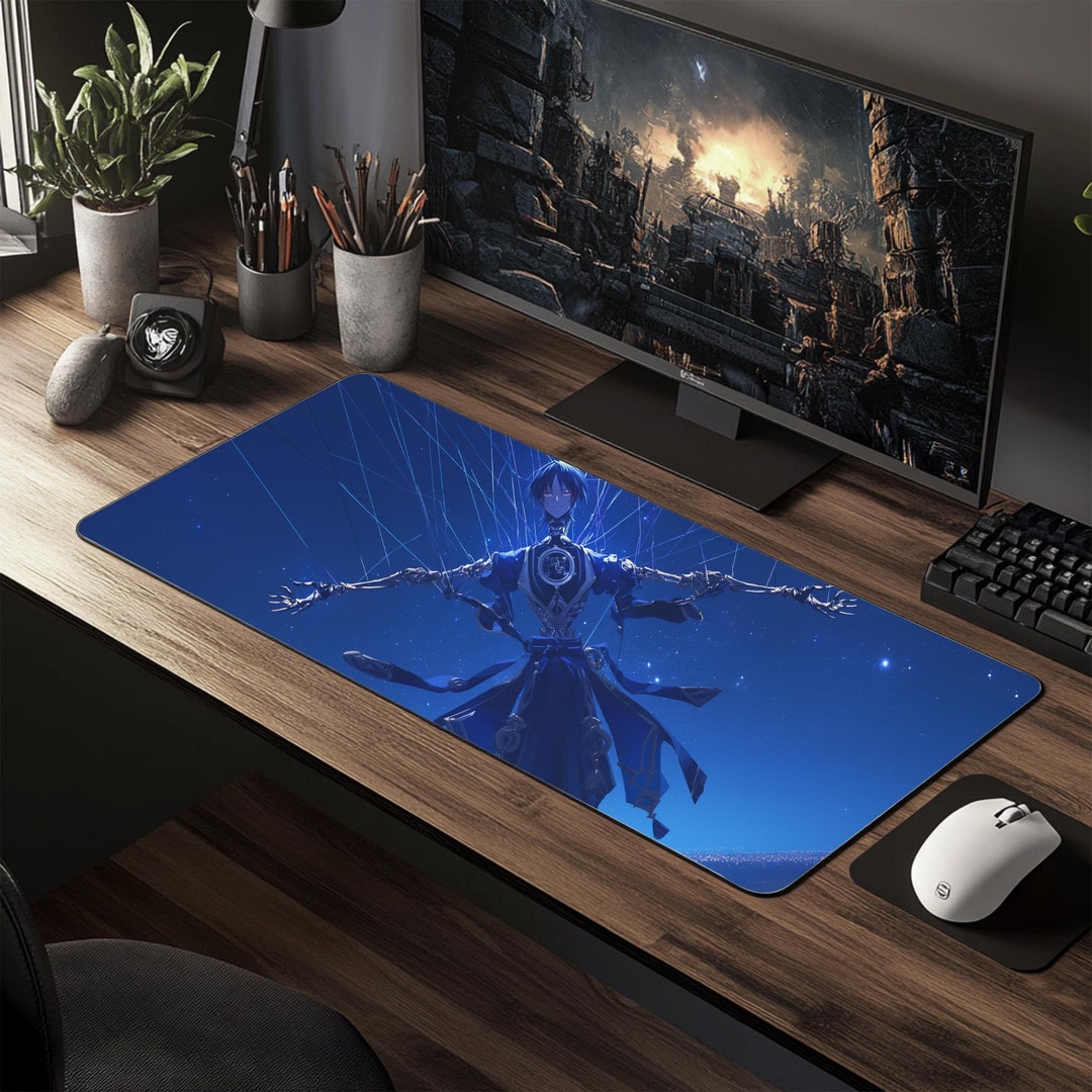 Scaramouche Puppet Mouse Pad and Desk Mat , Forgenshin Impact Lovers ...