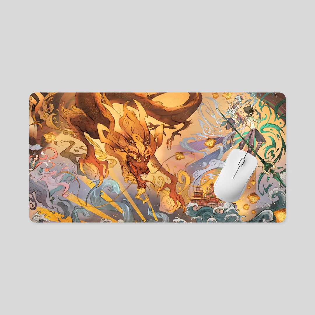 Zhongli Mouse Pad, Extra Large Genshin Impact Desk Mat, XXL Keyboard ...